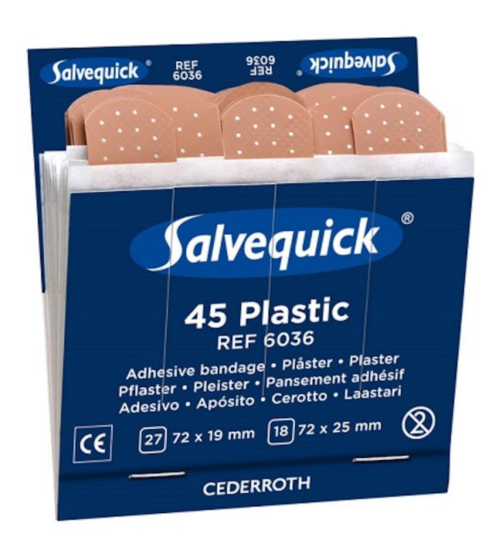 Plaster refill til førstehjelpsstasjon/tavle Cederroth, 5-pk. | Gerdmans