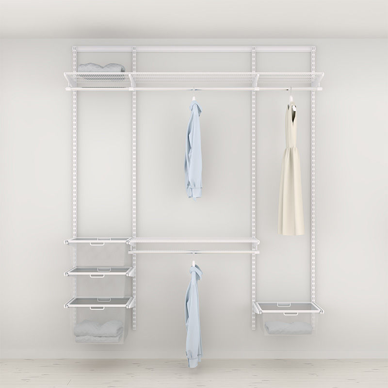 Hyllesystem ELFA, gang 51, B1845xH2140xD450 mm | Gerdmans